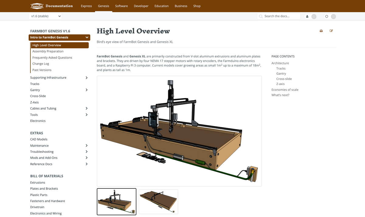 Announcing: Genesis and Genesis XL v1.6 Documentation! — FarmBot
