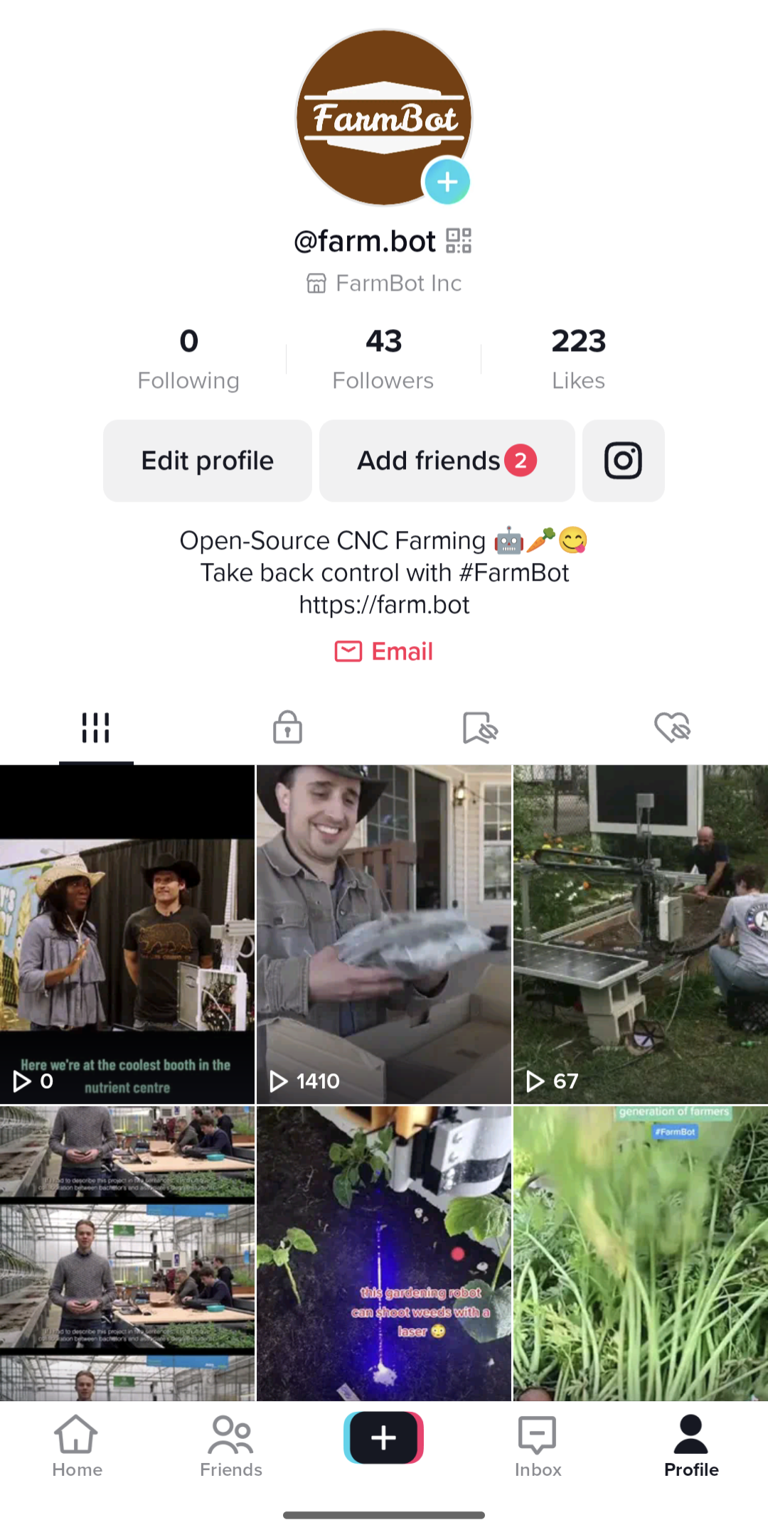 Follow FarmBot on TikTok