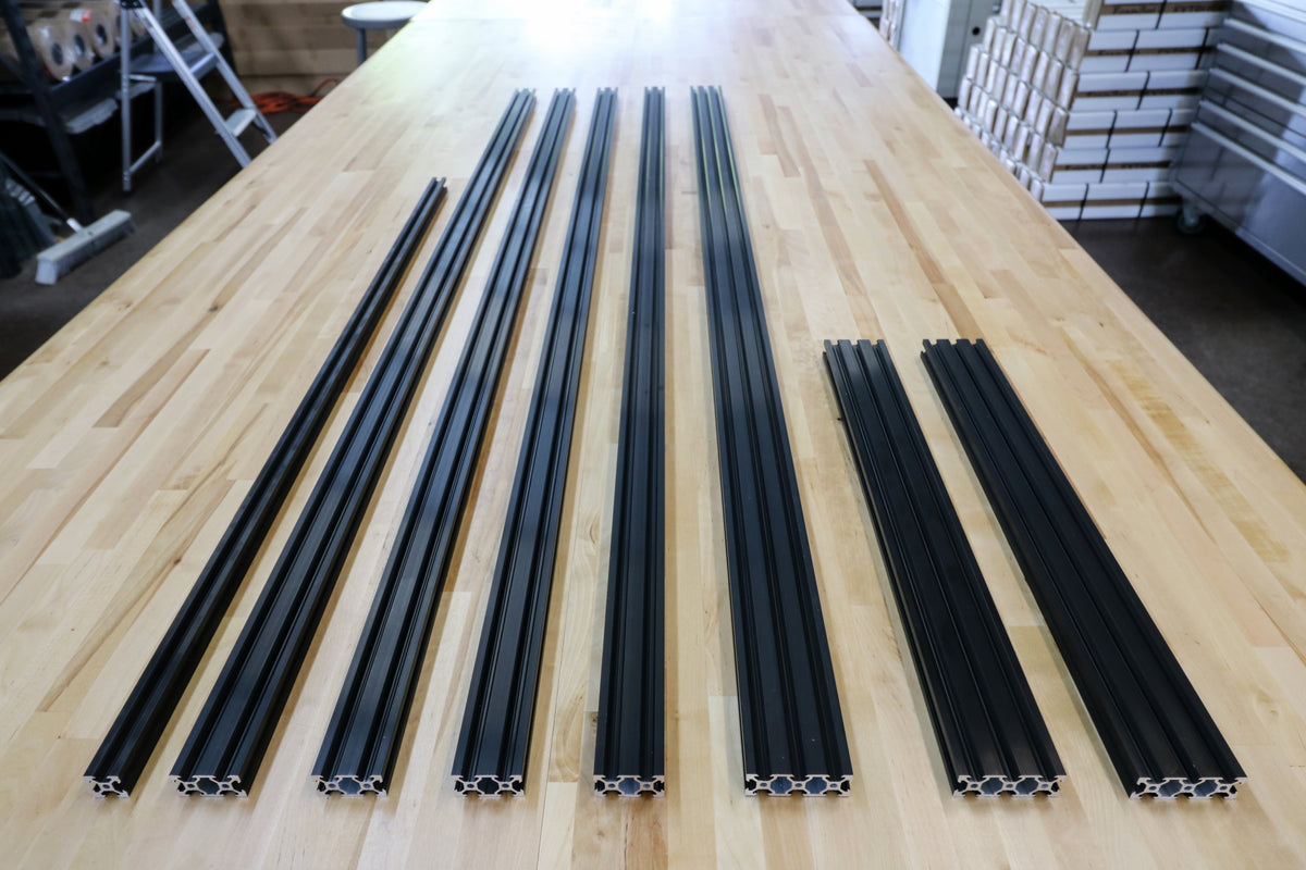 v1.2 Extrusion and Leadscrew Kit (Black) — FarmBot